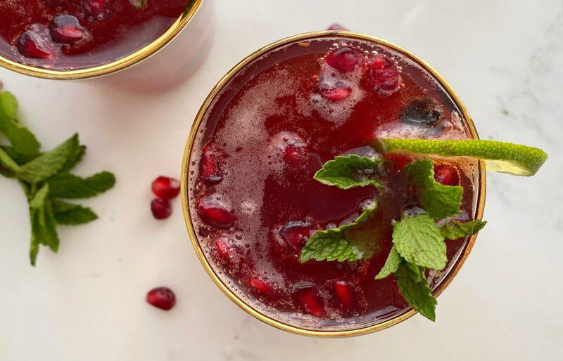 Sip of the Month: Pomegranate Chai Sparkling Mocktail – Helene Clarkson ...